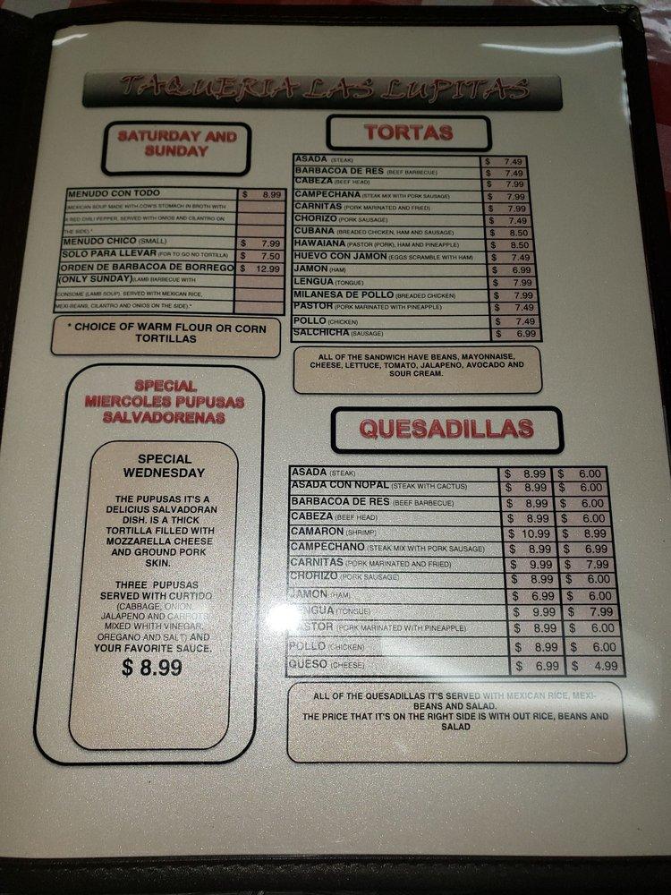 Menu at El Mercadito Tienda-Carniceria, Jonesboro