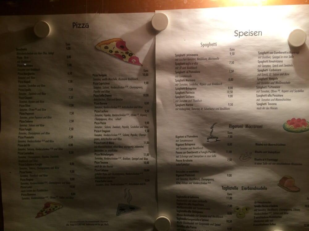 Menu at Ristorante Pizzeria La Toscana, Böblingen