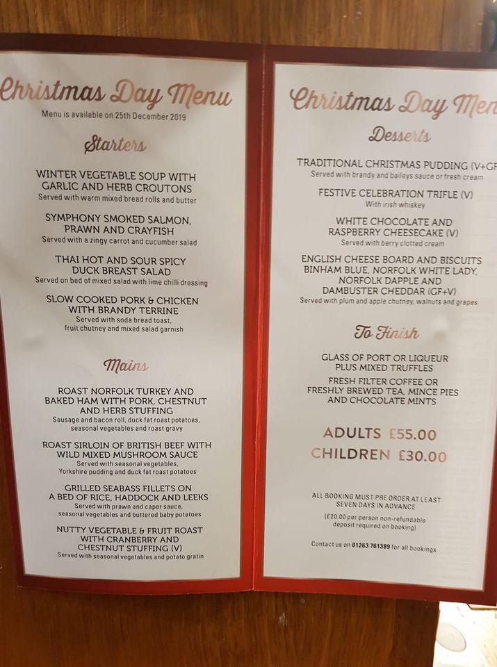 Menu at New Inn pub & bar, Roughton