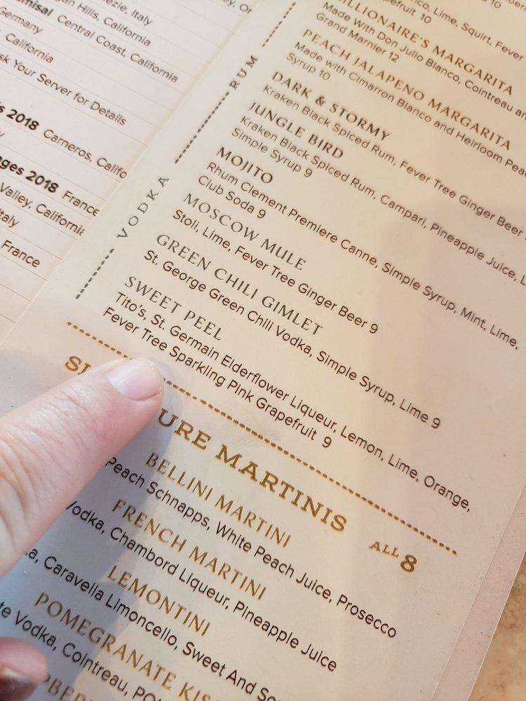 Menu at Cyrano's Cafe, Webster Groves