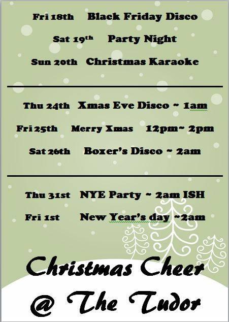 Menu at Tudor Tavern pub & bar, Llantwit Major