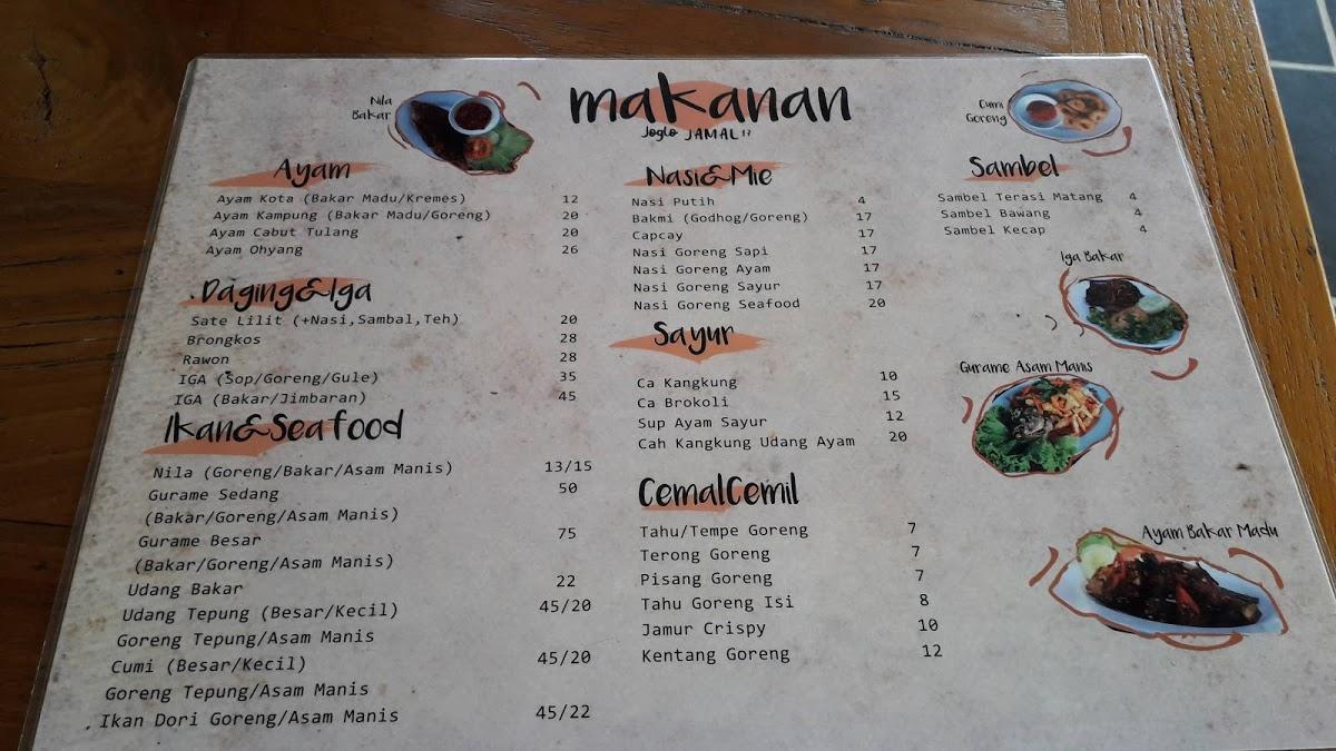 Menu at Joglo Jamal 17 restaurant, Triharjo, Jl. Magelang No.Km 17
