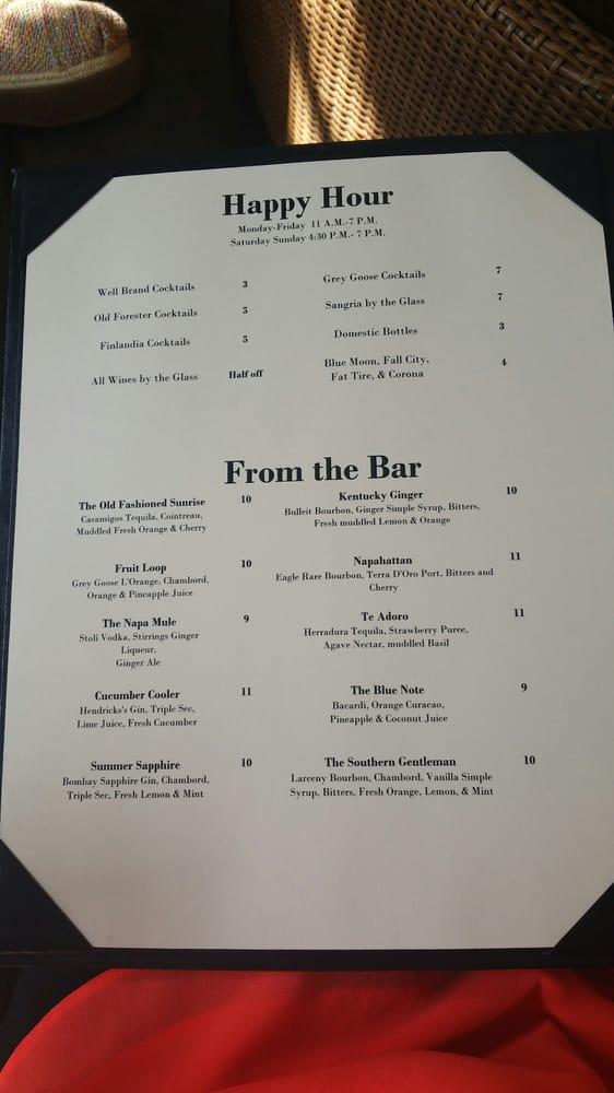Menu at NAPA pub & bar, Louisville, Herr Ln