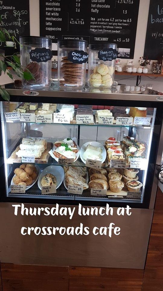 Menu at Crossroads cafe, Christchurch