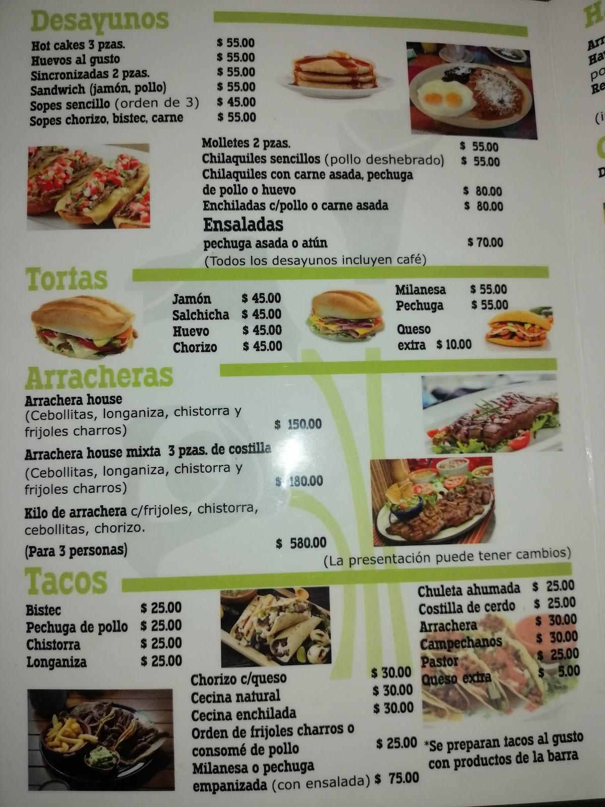 Carta de Restaurant El Alcatraz, Ciudad de México, Bahía 136