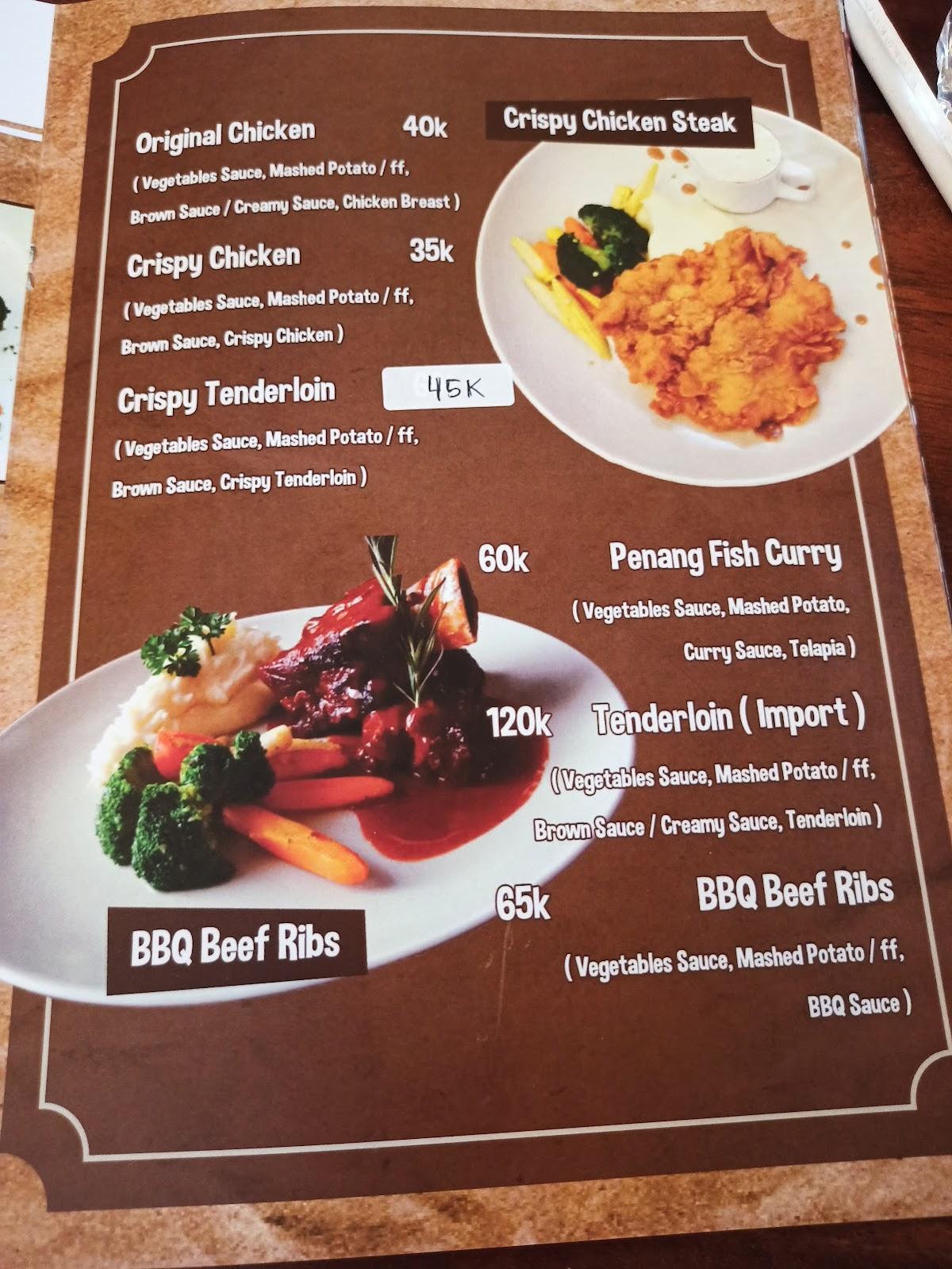 Menu at 168 OX Cafe & Resto, Semarang