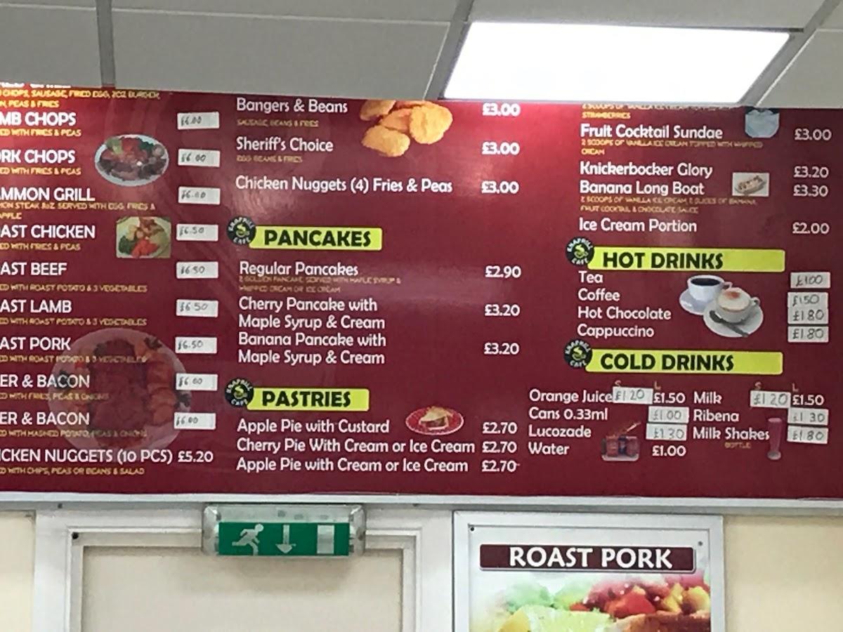 Menu at Knaphill Cafe, Woking