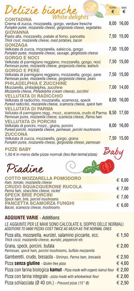 Menu da La Rustica Desenzano ristorante, Desenzano del Garda