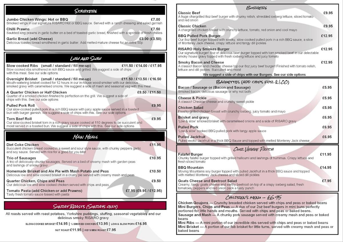 Menu at The Lamb Inn pub & bar, Christchurch, Burley Rd