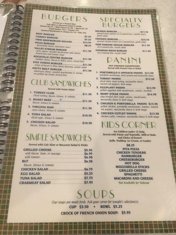 Menu at Mitchell's Restaurant, Valley Stream, 191 Rockaway Ave