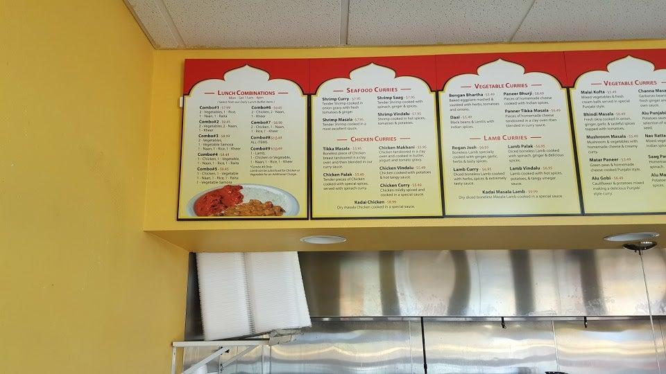 Menu at Punjabi Tandoor restaurant, Carlsbad, Van Allen Way # 120