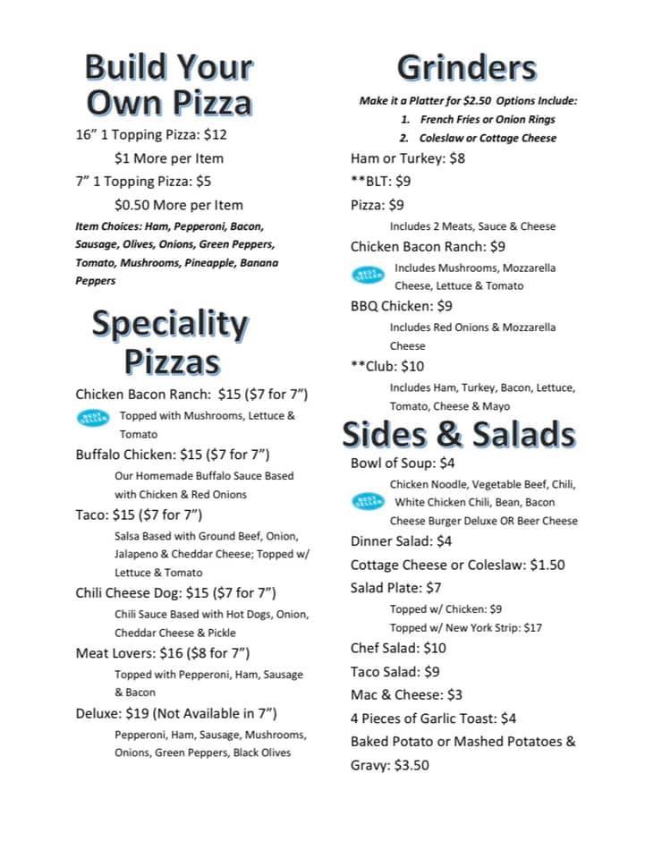 Menu at Harvard Tavern pub & bar, USA