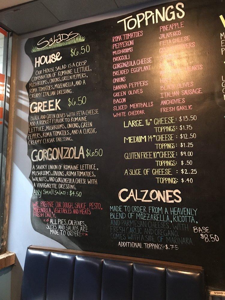 Menu at Moon River Pizza pizzeria, Fernandina Beach, 925 S 14th St