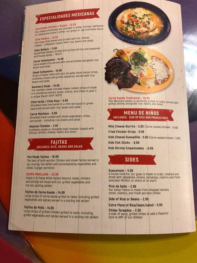 Menu at Mariscos Playa Hermosa pub & bar, Phoenix