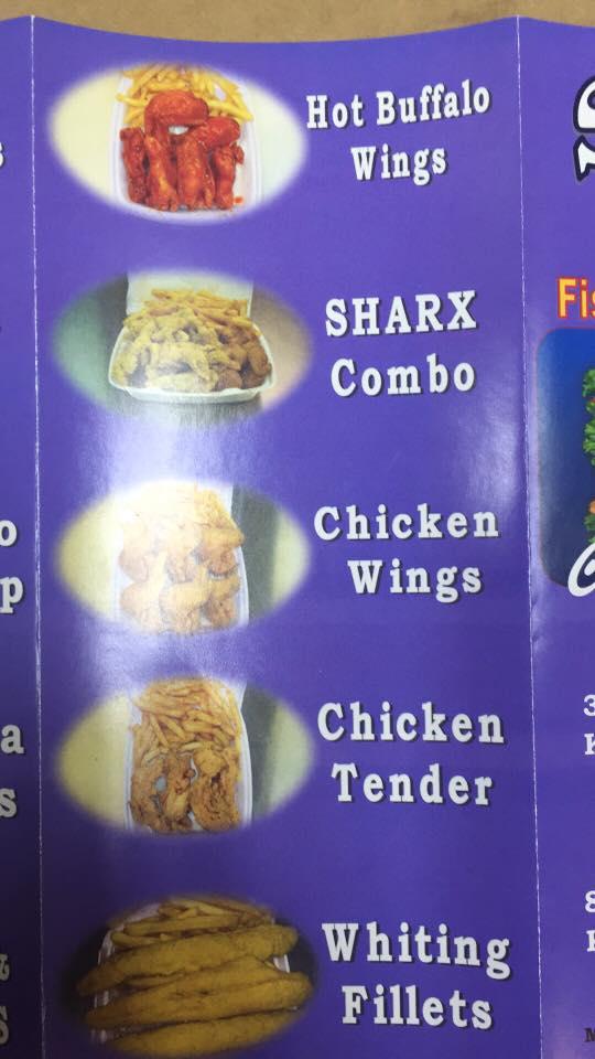 Menu at Shark's Fish & Chicken, Kansas City