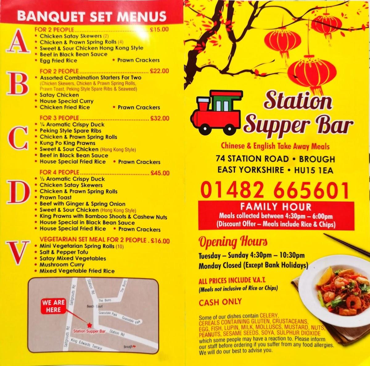 Station Supper in Brough - Restaurant menu and reviews