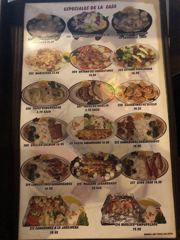 Menu at La Veranda Restaurant, Colton