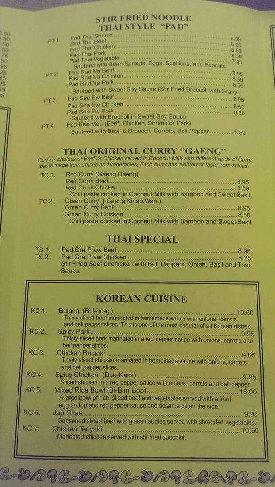 Menu at Lucky Corner restaurant, Sumter