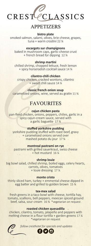 Menu at Waterfront Restaurant, Prince Rupert, 222 1st Ave W