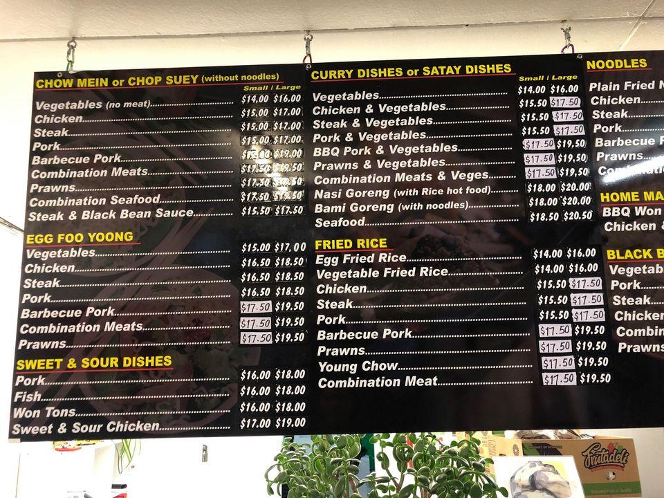 Menu at Whau Valley Fish & Chips and Chinese Takeaway Shop restaurant ...