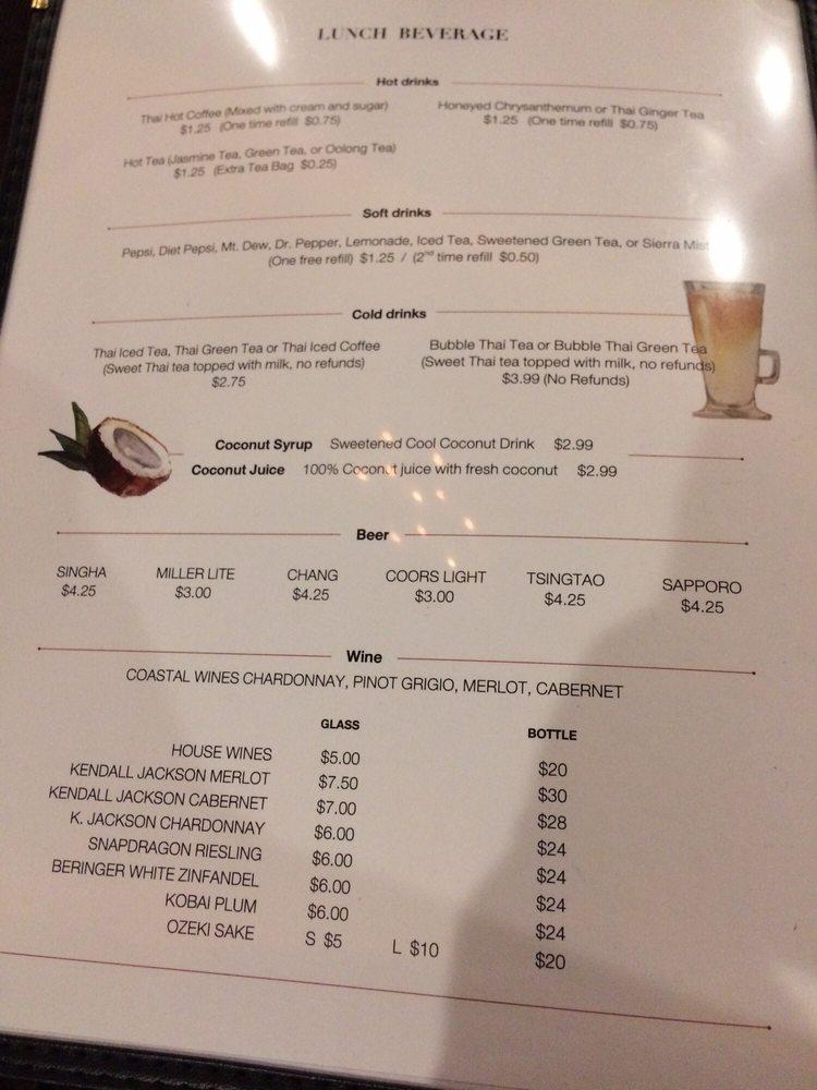 Menu at Thai Connection Columbus, IN restaurant, Columbus