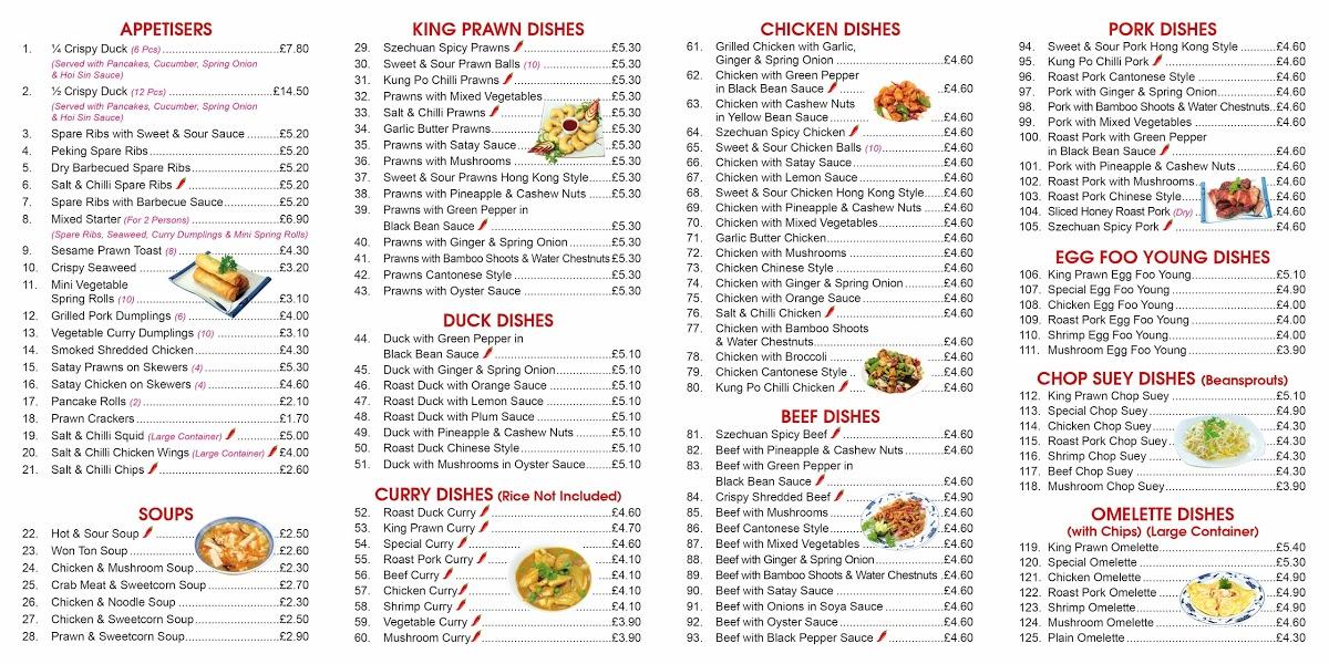 Menu at Happy House fast food, Ipswich