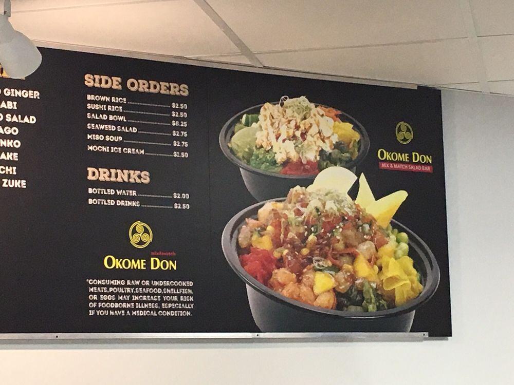 Menu at Okome Don restaurant, Houston