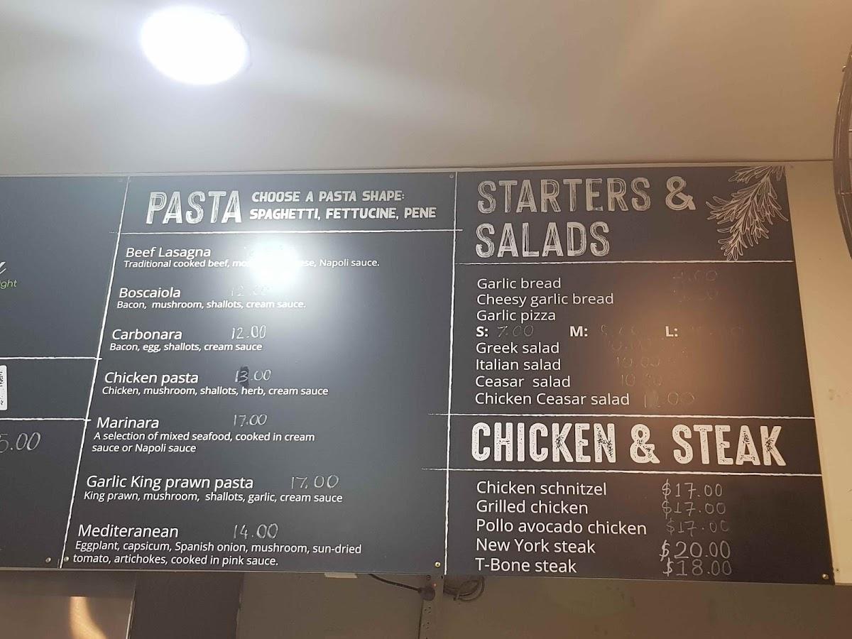 Menu at La Pera pizza Matraville restaurant, Matraville