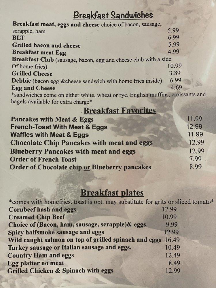 Menu at Marlboro Grille restaurant, Upper Marlboro