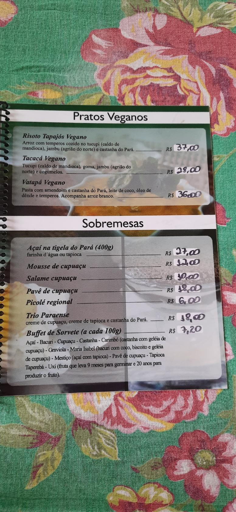 Menu em Sabores da Amazônia restaurante, Balneário Camboriú, Rua 2050