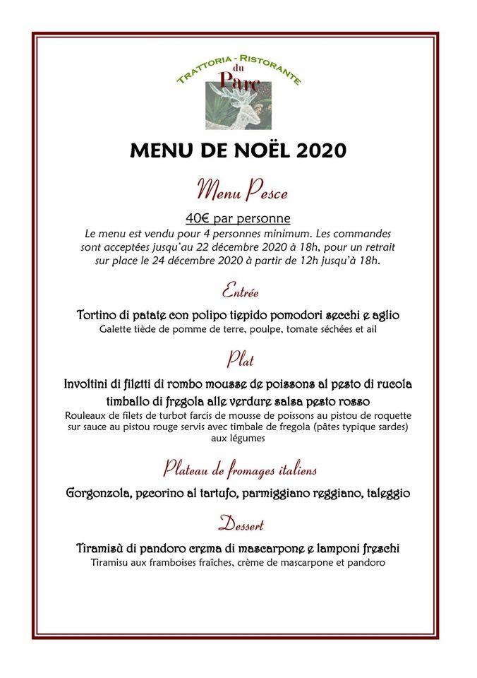 Menu at Pizza Del Parco restaurant, Sceaux
