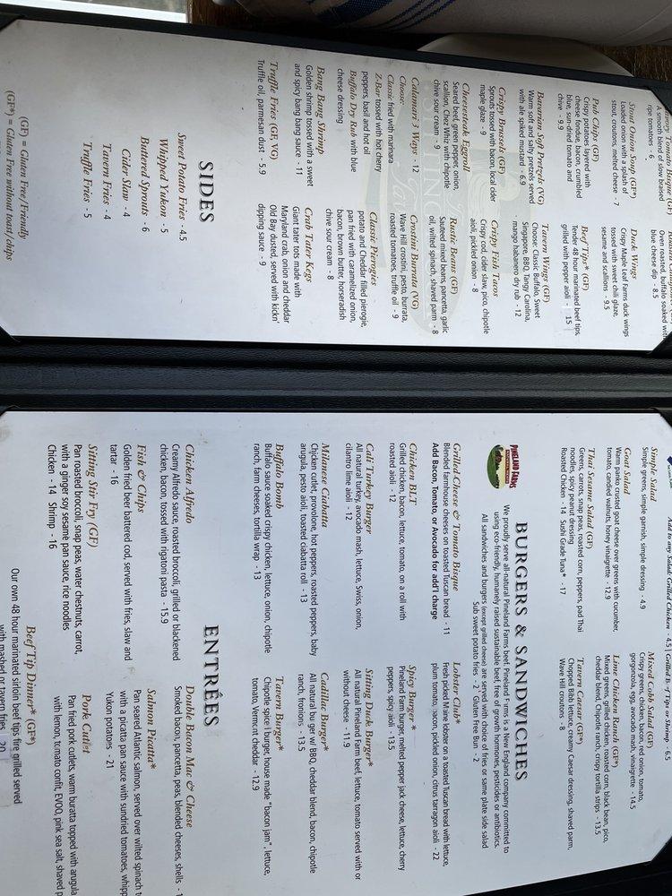Menu at Sitting Duck Tavern pub & bar, Trumbull