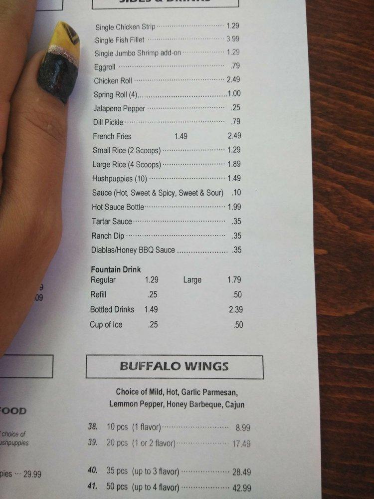 Menu at Crispy Chicken & Rice restaurant, Garland, 507 S Garland Ave