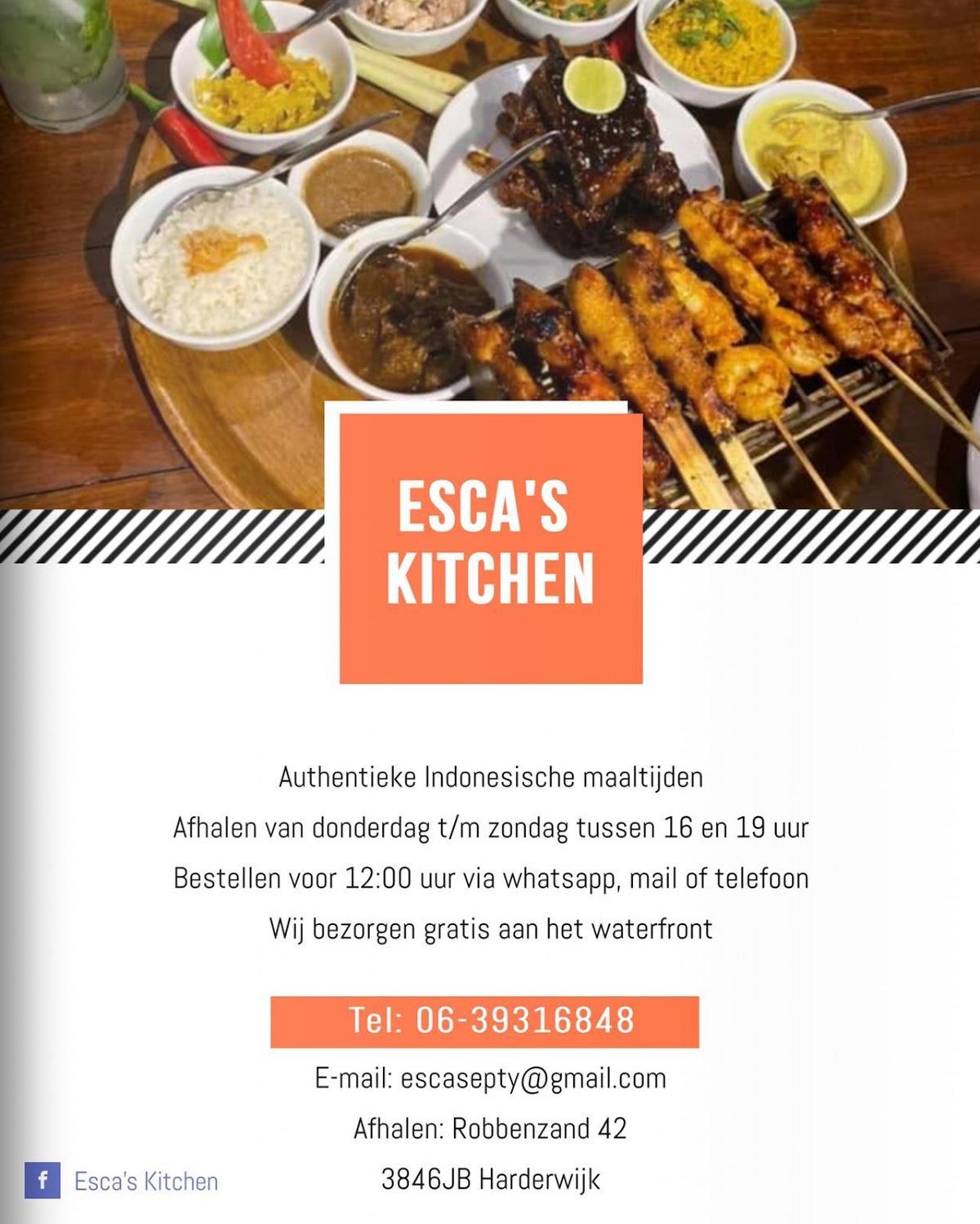 Menu at ESCA'S KITCHEN, Harderwijk