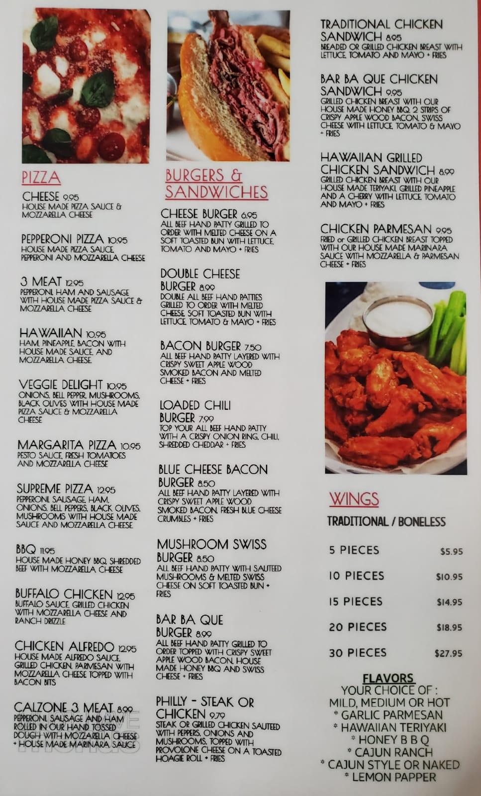 Menu at Fun Point pizzeria, Starke
