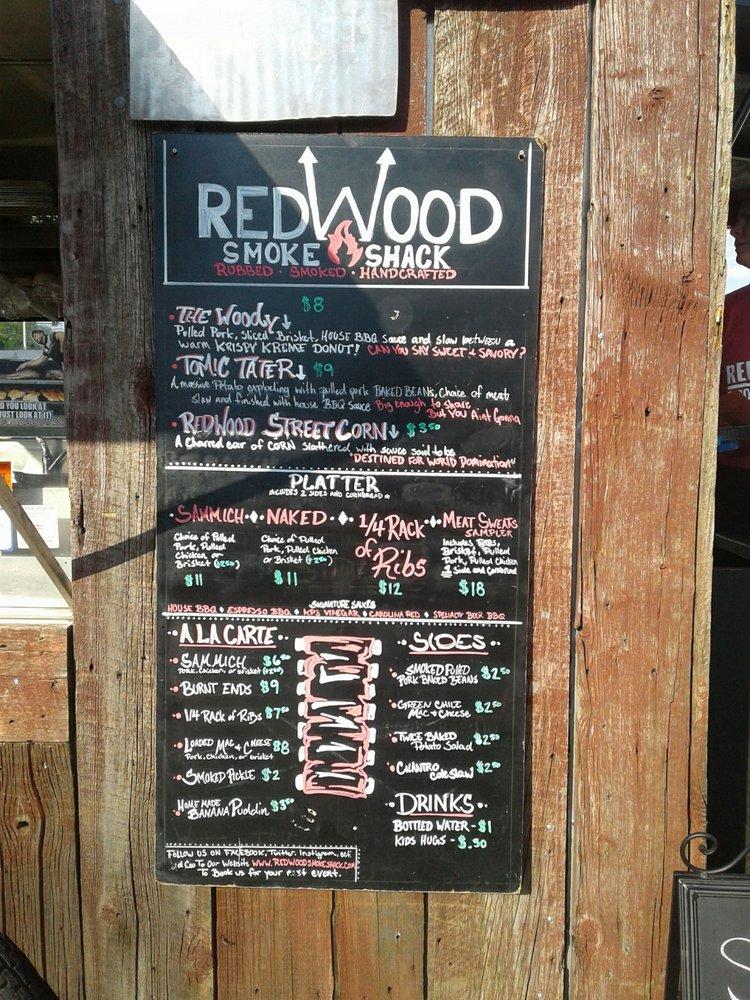 Menu at Redwood Smoke Shack Texas Inspired BBQ- Norfolk, Norfolk, Manteo St