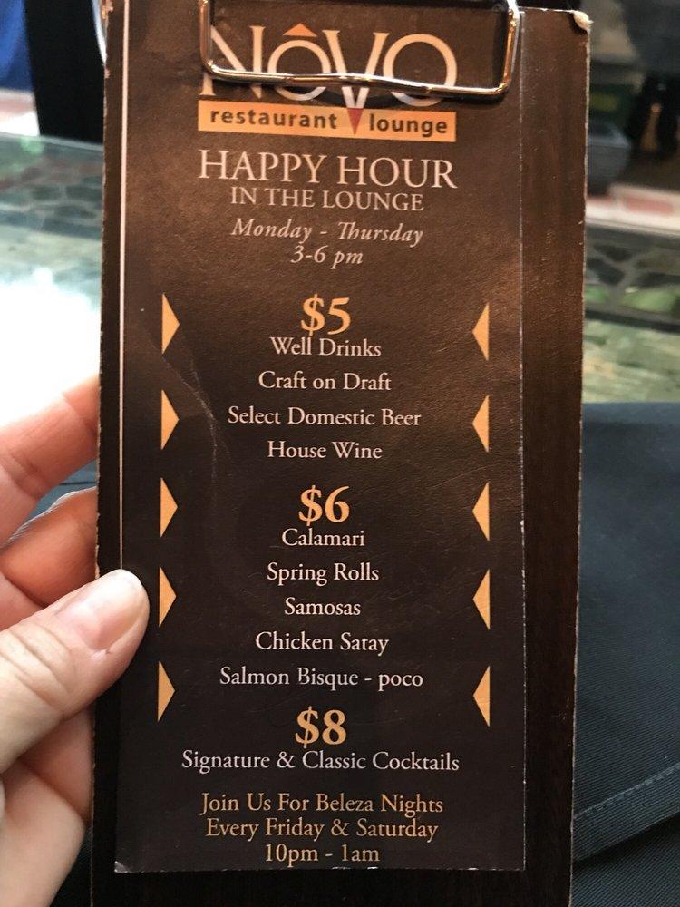 Menu at Novo pub & bar, San Luis Obispo