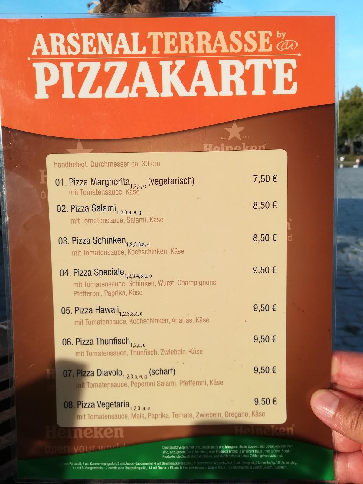 Speisekarte von Arsenal Terrasse cafe, Schwerin