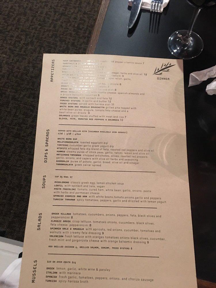 Menu at Demi's Mediterranean Kitchen restaurant, Richmond
