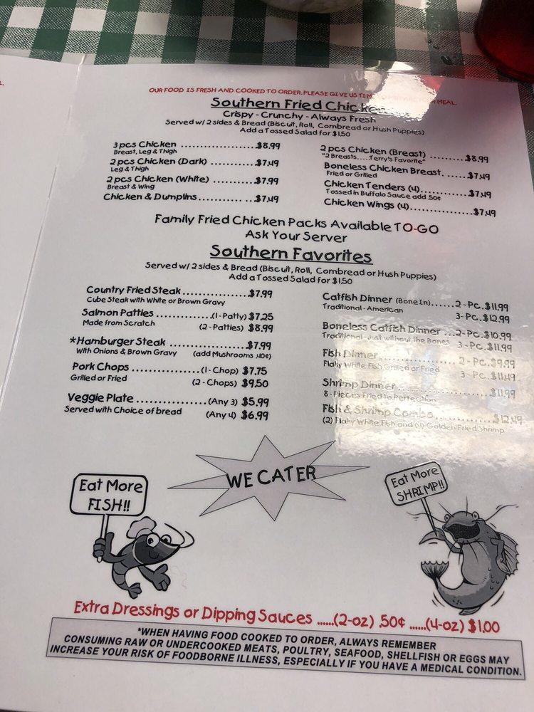 Menu at Country Cooking Depot restaurant, Stockbridge
