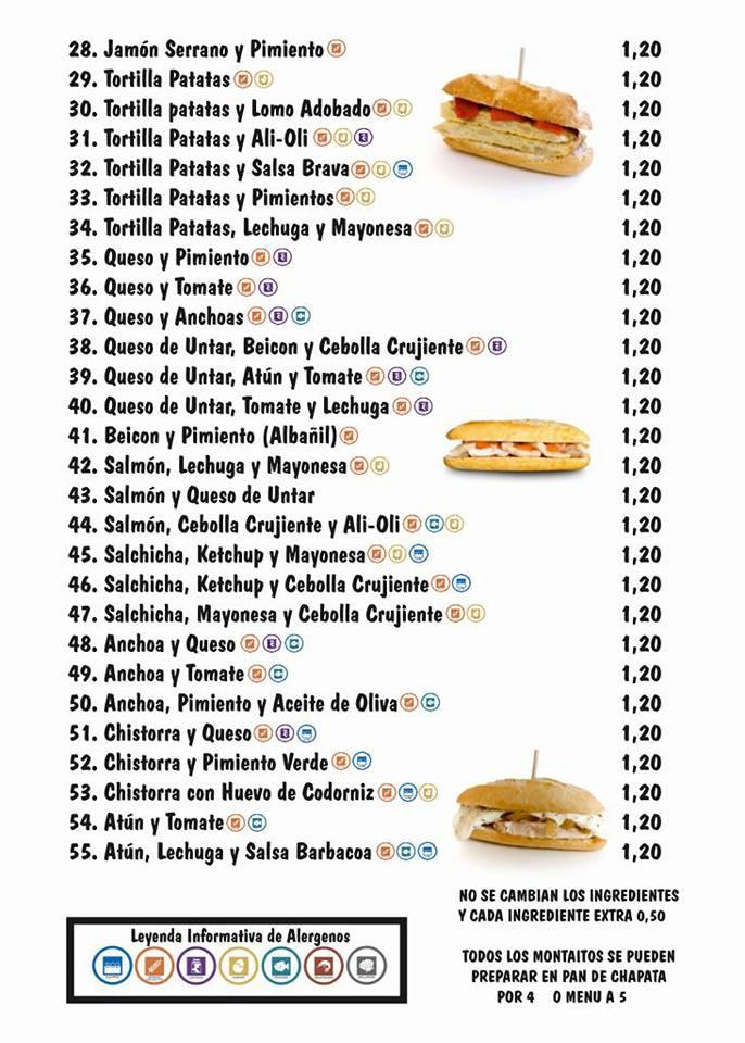 Menu at Burguer Queen restaurant, Barbate