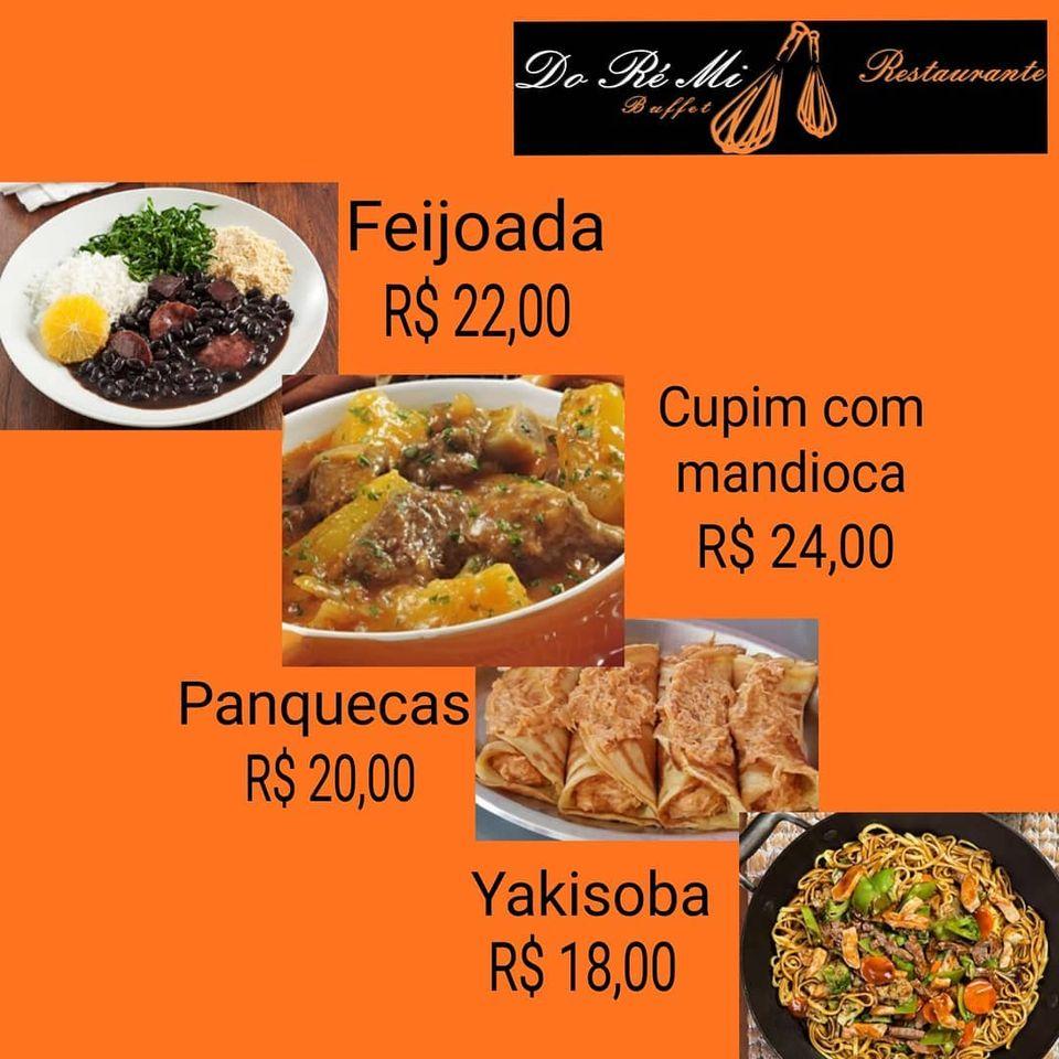 Menu at Do-Re-Mi Buffet Comércio e Serviços restaurant, São Paulo