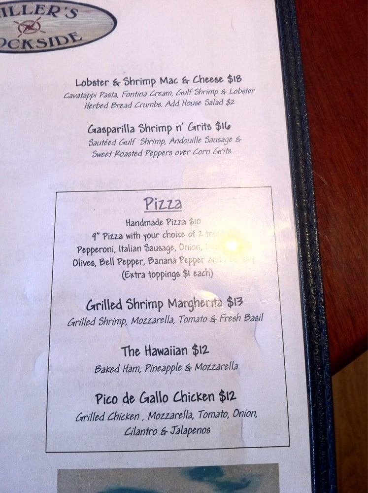 Menu at Eagle Grille & Miller's Dockside restaurant, Boca Grande