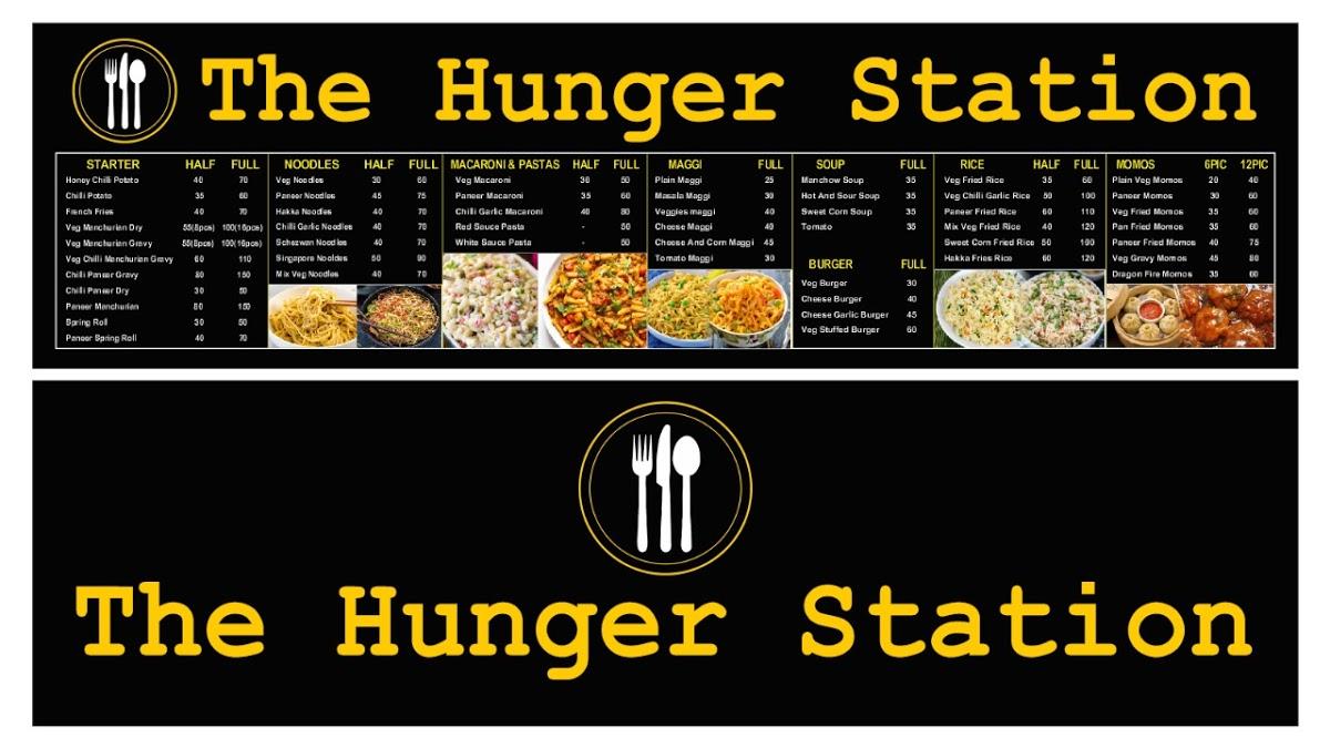 Menu at The Hunger Station, Lucknow