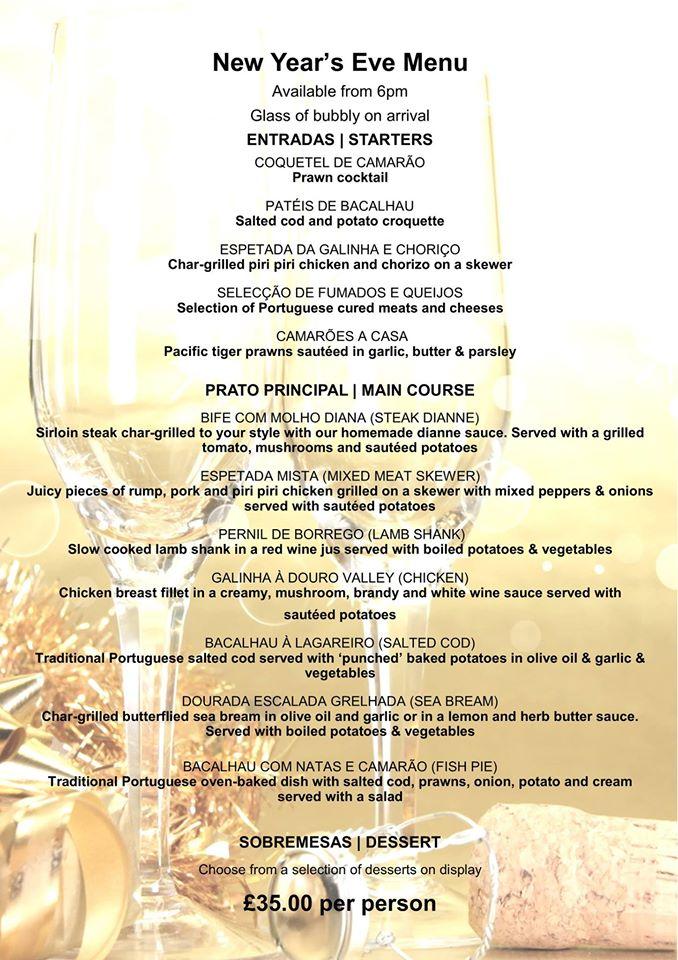 Menu at Douro Valley Restaurant, Canvey Island