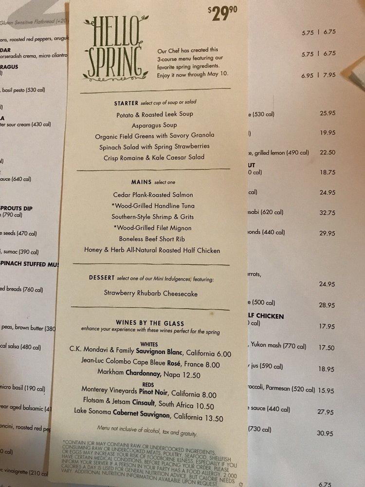 Menu at Seasons 52 pub & bar, Albuquerque, Menaul Blvd NE Pad 2