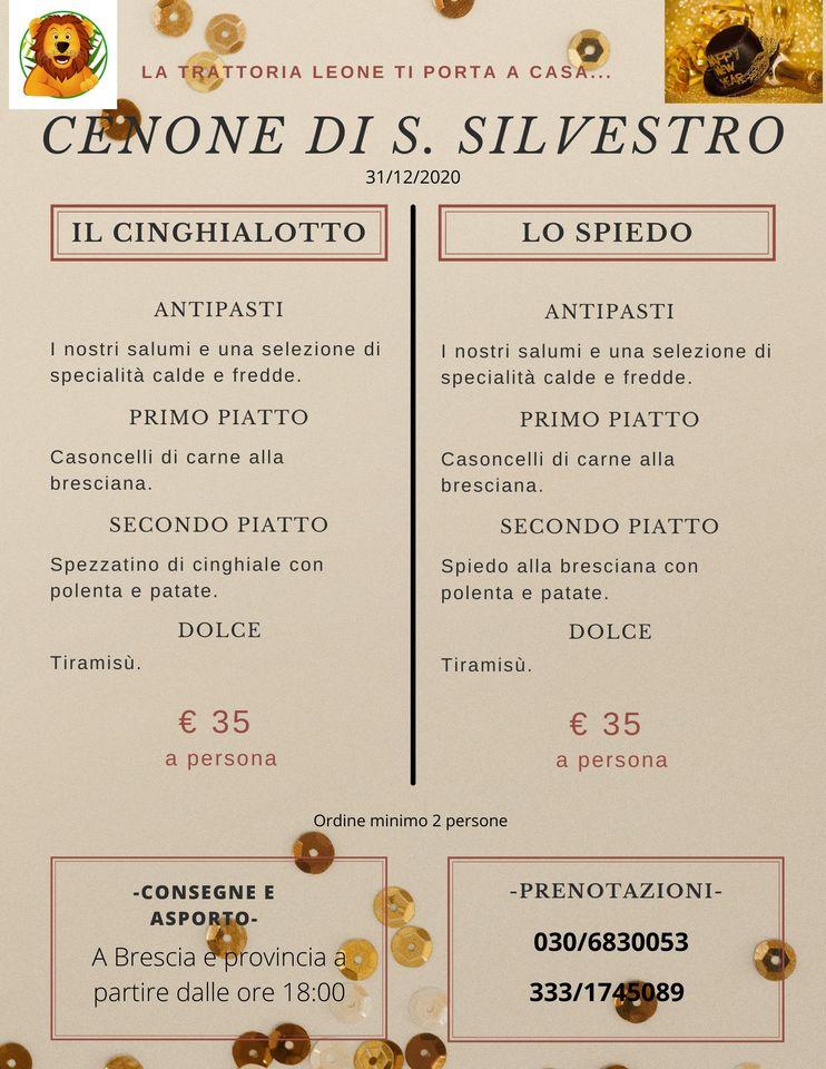 Menu da Trattoria Pizzeria Leone, Caino