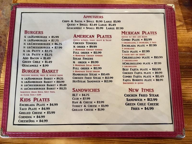 Menu at Grub Shack desserts, Seminole