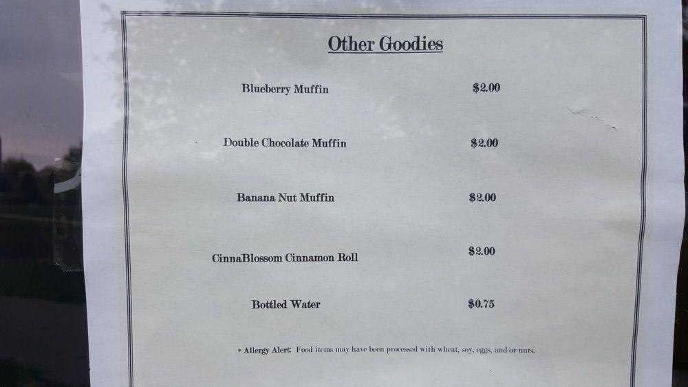 Menu at Mama G's Cuban Coffee Shop, Omaha