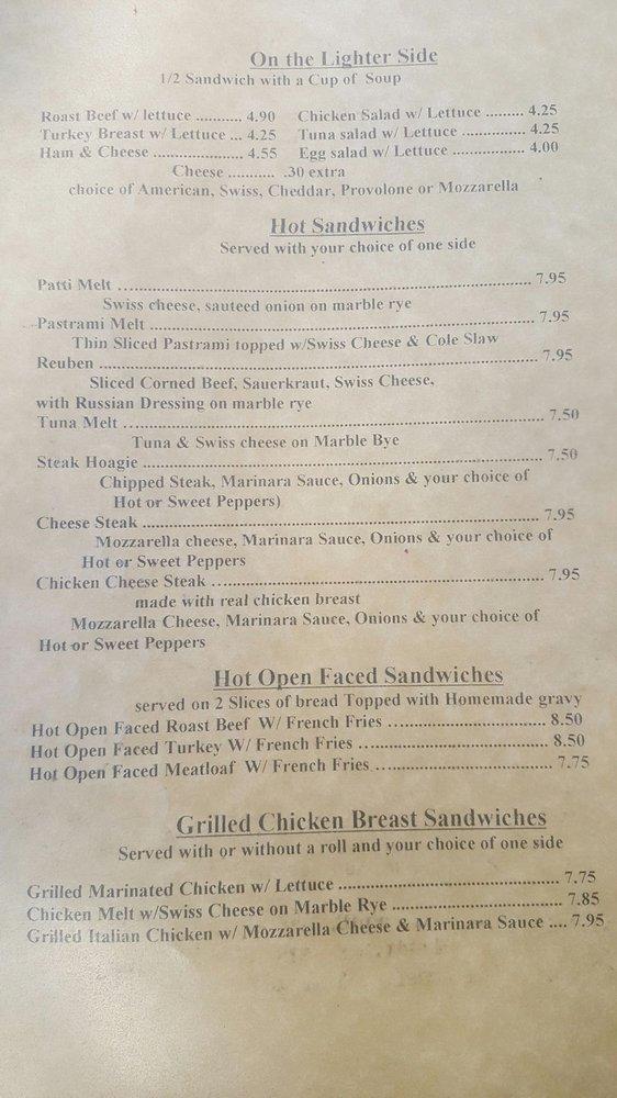 Menu at Trolley Shops Restaurant, Bangor